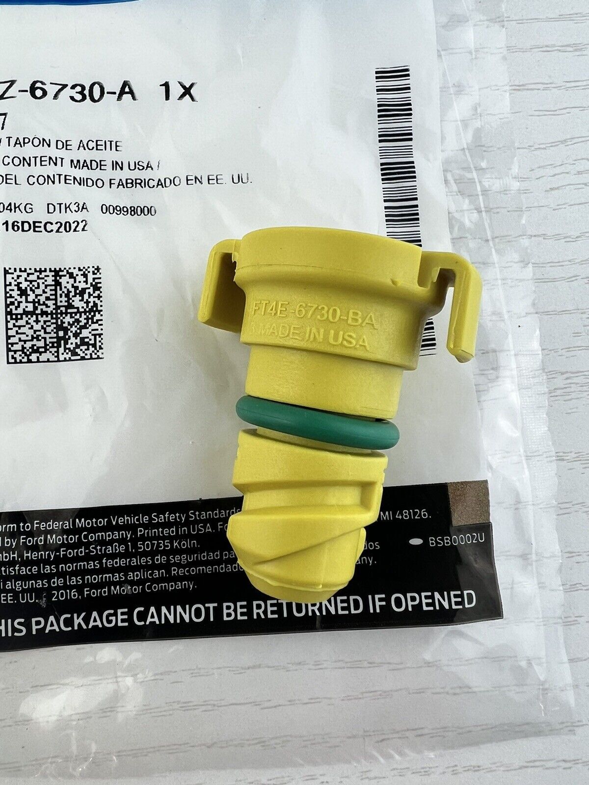 2015-2020 Ford F-150 2.7L V6 Oil Pan Drain Plug | FT4Z6730A | OEM ...