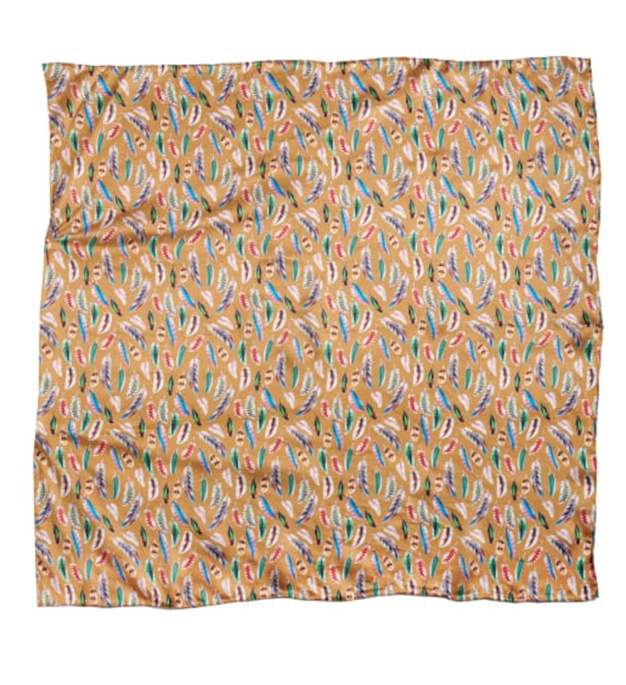 M&F Western Wild Rag Silk Scarf Unisex Feather Multi Colored 0905435 ...