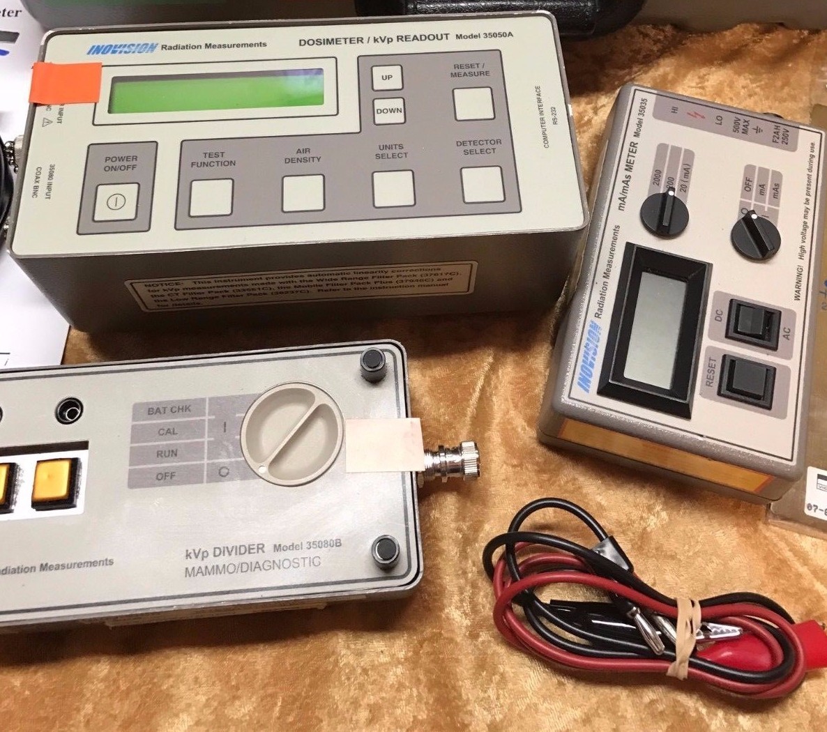Inovision fluke keithley TNT Triad rad test kit mas kvp radcal unfors ...