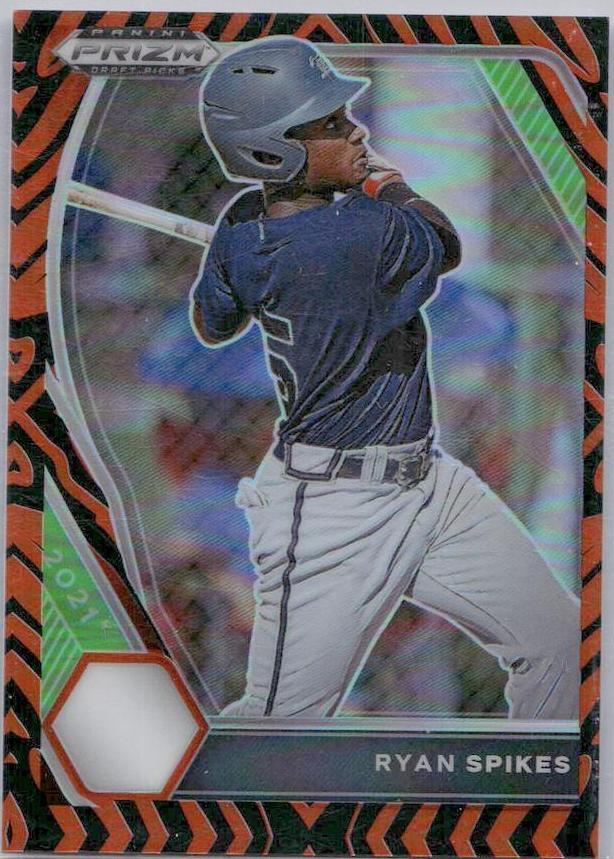 2021 Panini Prizm Draft Picks - Ryan Spikes #PDP100 Tiger Stripe Prizm ...