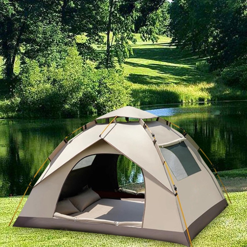 2-3 Person Outdoor Hiking Camping Tent Waterproof UV Protection Fishing ...