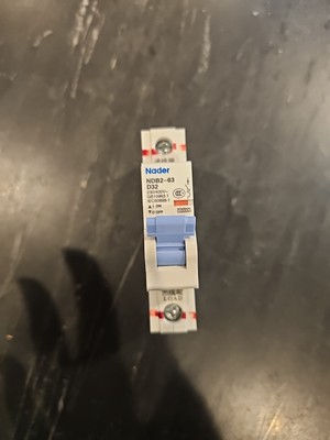 Nader Circuit Breakers NDB2-63 D32 230/400V GB10963.1 IEC60898-1 SINGLE ...