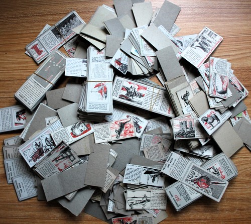 100's OF VINTAGE TYPHOO TEA CARDS UNCHECKED IN BAG FROM VARIOUS SERIES ...