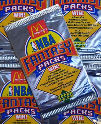 1992-93 Upper Deck McDonalds NBA Fantasy Pack - Factory Sealed Packs ...