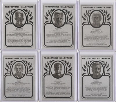 Rare Jim Finks Metallic Pro Football Hall of Fame Card - Series 27 | eBay