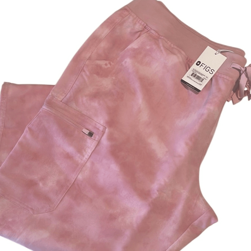 Figs Marbled Rose Yoga Waistband Cargo Skinny Scrub Pants Size XXL Tall ...