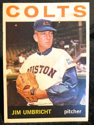 1964 TOPPS #389 JIM UMBRICHT HOUSTON COLTS MLB BASEBALL CARD VINTAGE ...