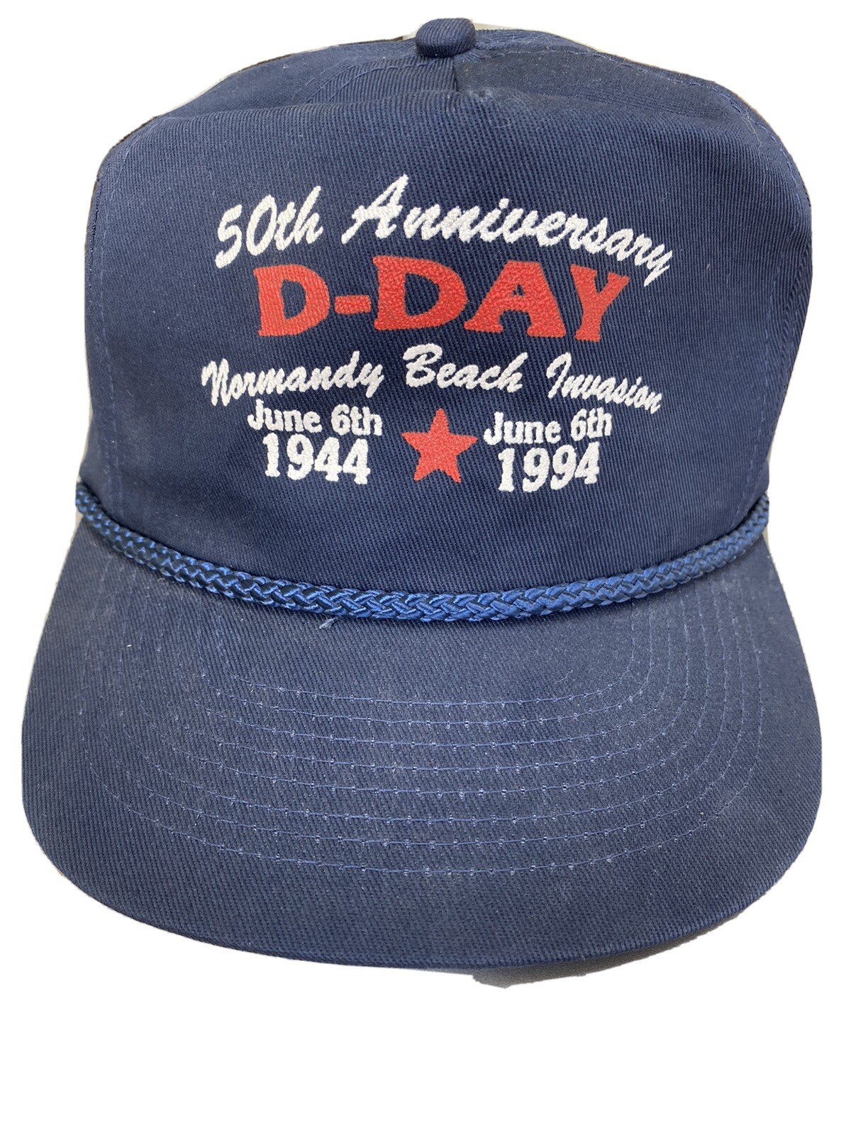 50th ANNIVERSARY D-DAY HAT VINTAGE! NORMANDY 1944-1994 - Gem