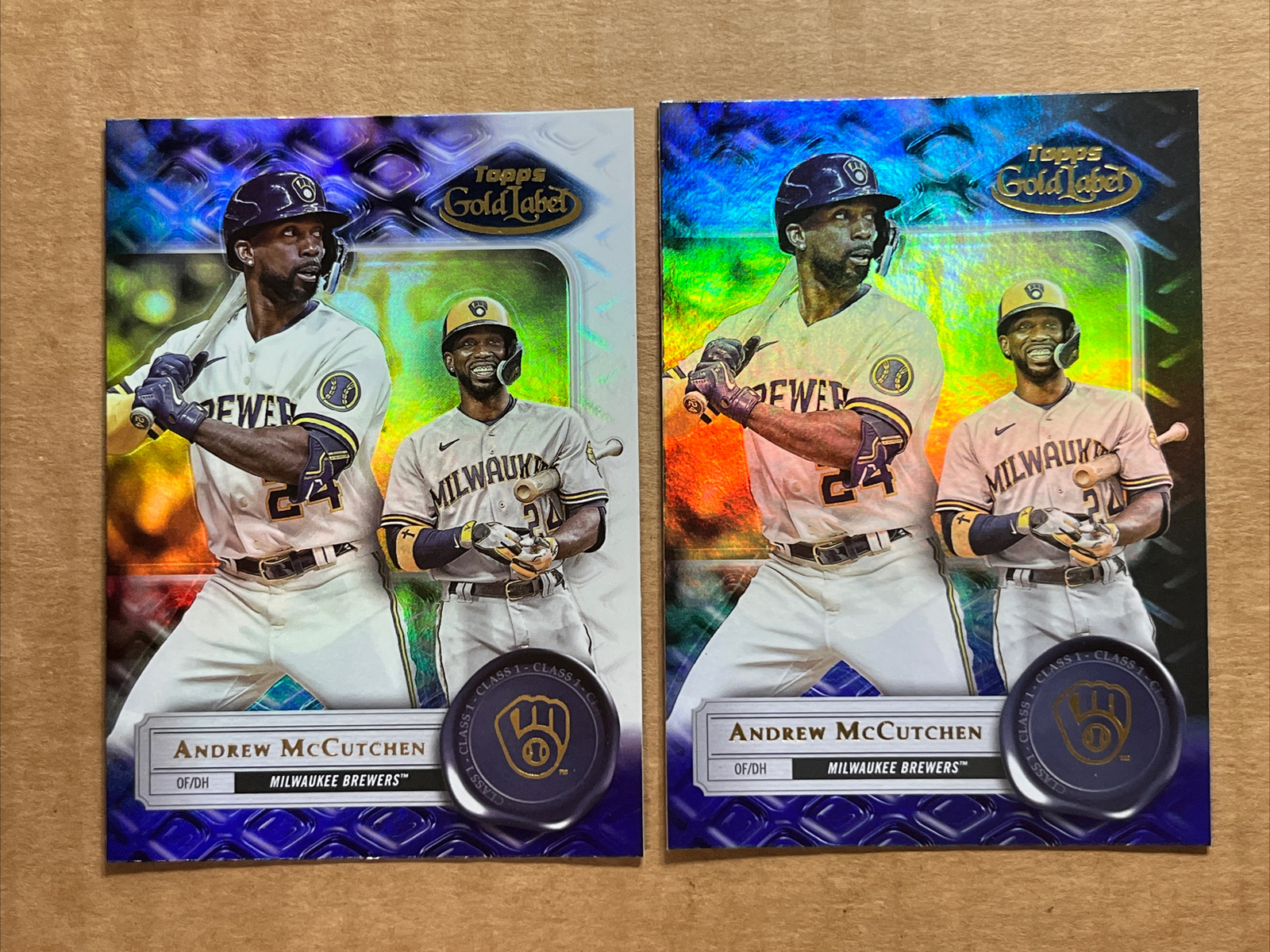 Andrew McCutchen 2022 Topps Gold Label Class 1 Base & Black Parallel | eBay