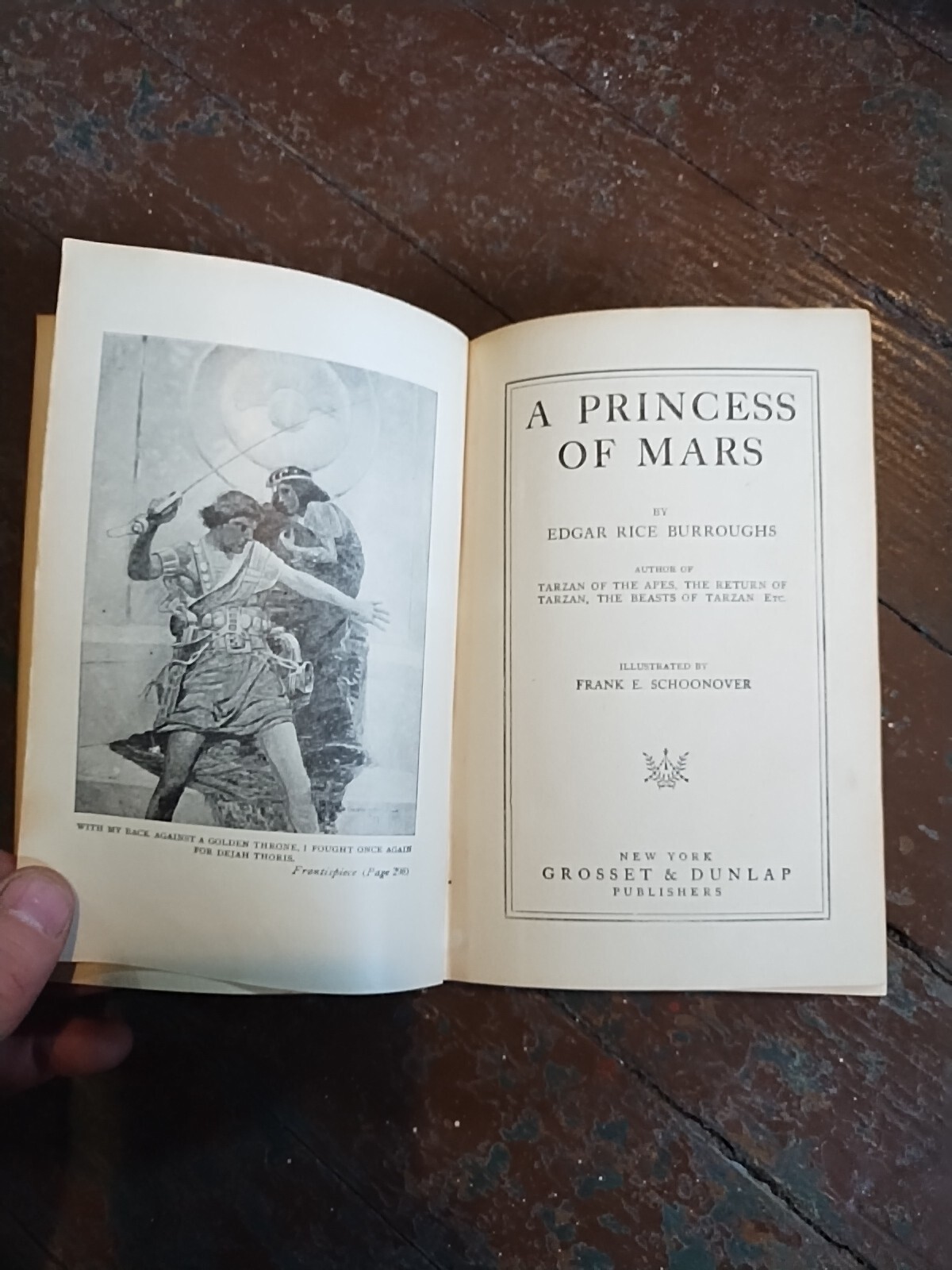 Antique 1917 Book A Princess Of Mars By Edgar Rice Burroughs Early ...