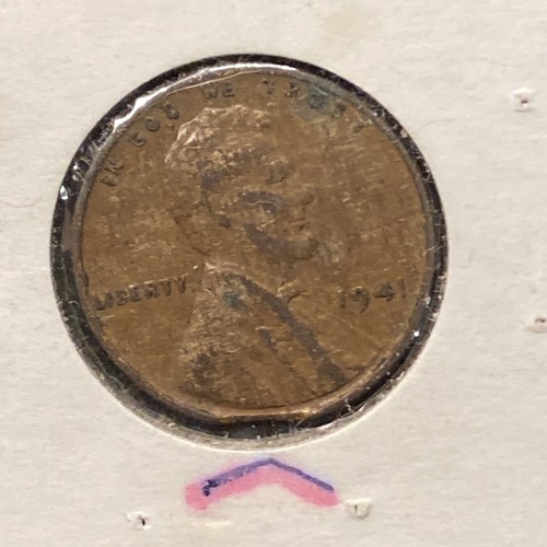 1941 Lincoln Wheat Cent Clipped Planchet Clip Error VF | eBay