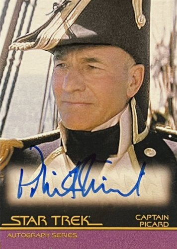 PATRICK STEWART AUTOGRAPH CARD A44 STAR TREK MOVIES IN MOTION | eBay