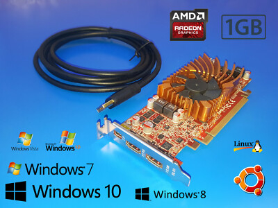 Dell Optiplex 3020 7020 9020 SFF Low-Profile AMD (Triple) 3x HDMI Video ...