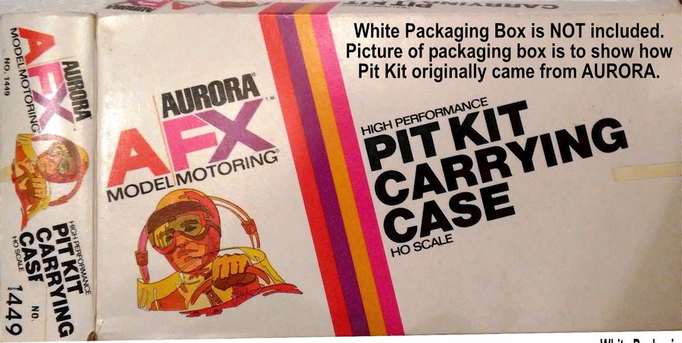 AURORA AFX Model Motoring Pit Kit Carrying Case TJet Slot Car Race Tool ...