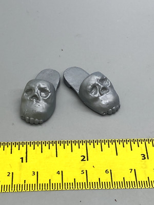 Gray Skull Skeleton Sandals Slippers Flats Shoes Mego Figure Part Scale ...