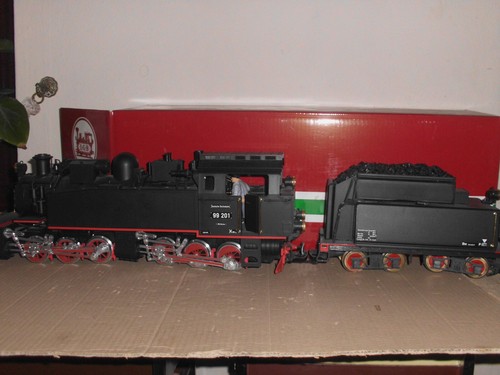 XX--LGB 22852 Mallet mit Sound und selbstgebauten Schlepptender ...