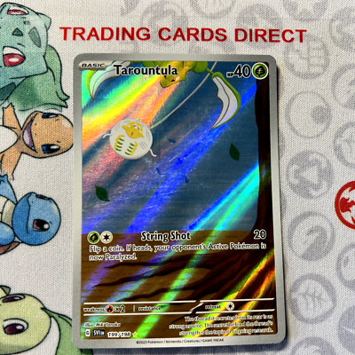 Tarountula 199/198 Illustration Holo Rare Scarlet & Violet Base Pokemon ...