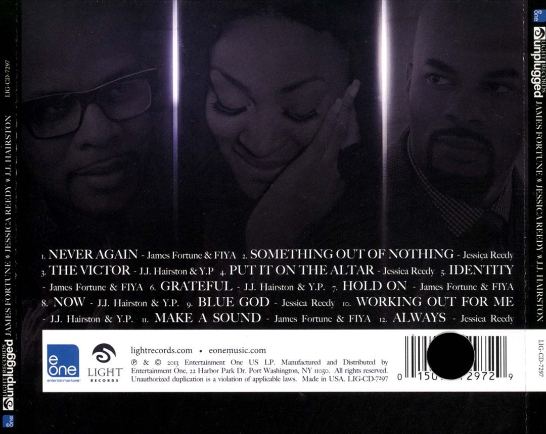 Light Records Unplugged by JJ Hairston/Jessica Reedy/James Fortune (CD ...