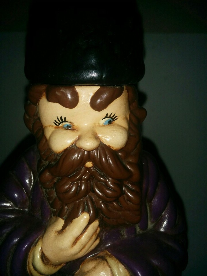 Vintage Hand Painted Alberta Ceramic Bearded Russian Vodka Decanter ...