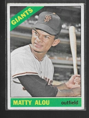 MATTY ALOU 1966 Topps Baseball card #94 San Francisco Giants VG+ | eBay
