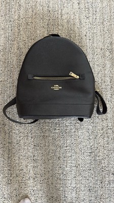 Genuine COACH Kenley cross grain leather black backpack C5680 Preowned ...