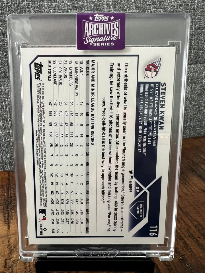 2025 TOPPS ARCHIVES SIGNATURE SERIES STEVEN KWAN 1/1 AUTOGRAPH | eBay