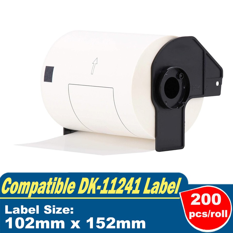 Compatible with Brother DK-11201 DK-11202 DK-22205 White Label for QL ...