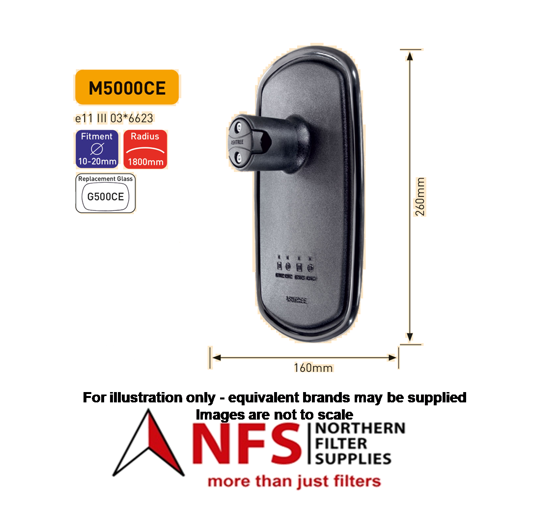 Mirror Head M5000CE JCB 123/04970, 331/63982, 334/E0829 Kubota ...