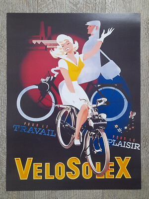 SOLEX - VELOSOLEX - TRAVAIL ET LOISIR - AFFICHE POSTER | eBay