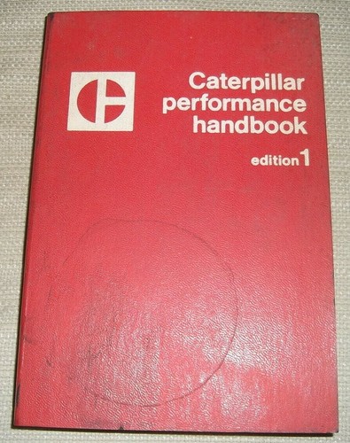 Cat Caterpillar Performance Handbook Édition 1 Un 1ST Livre Manuel | eBay
