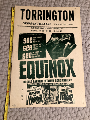 Equinox Movie 1970 Two Cover Variations Of Equinox/ The Beast (1970)