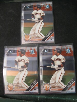 ARMANI SMITH 3-CARD LOT 2019 1st Bowman Chrome Draft #BDC-157 SF Giants ...