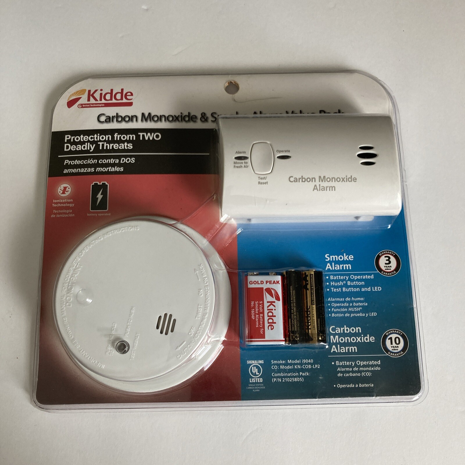 Kidde 10 Year Smoke Alarm and Carbon Monoxide Value Pack Models New ...