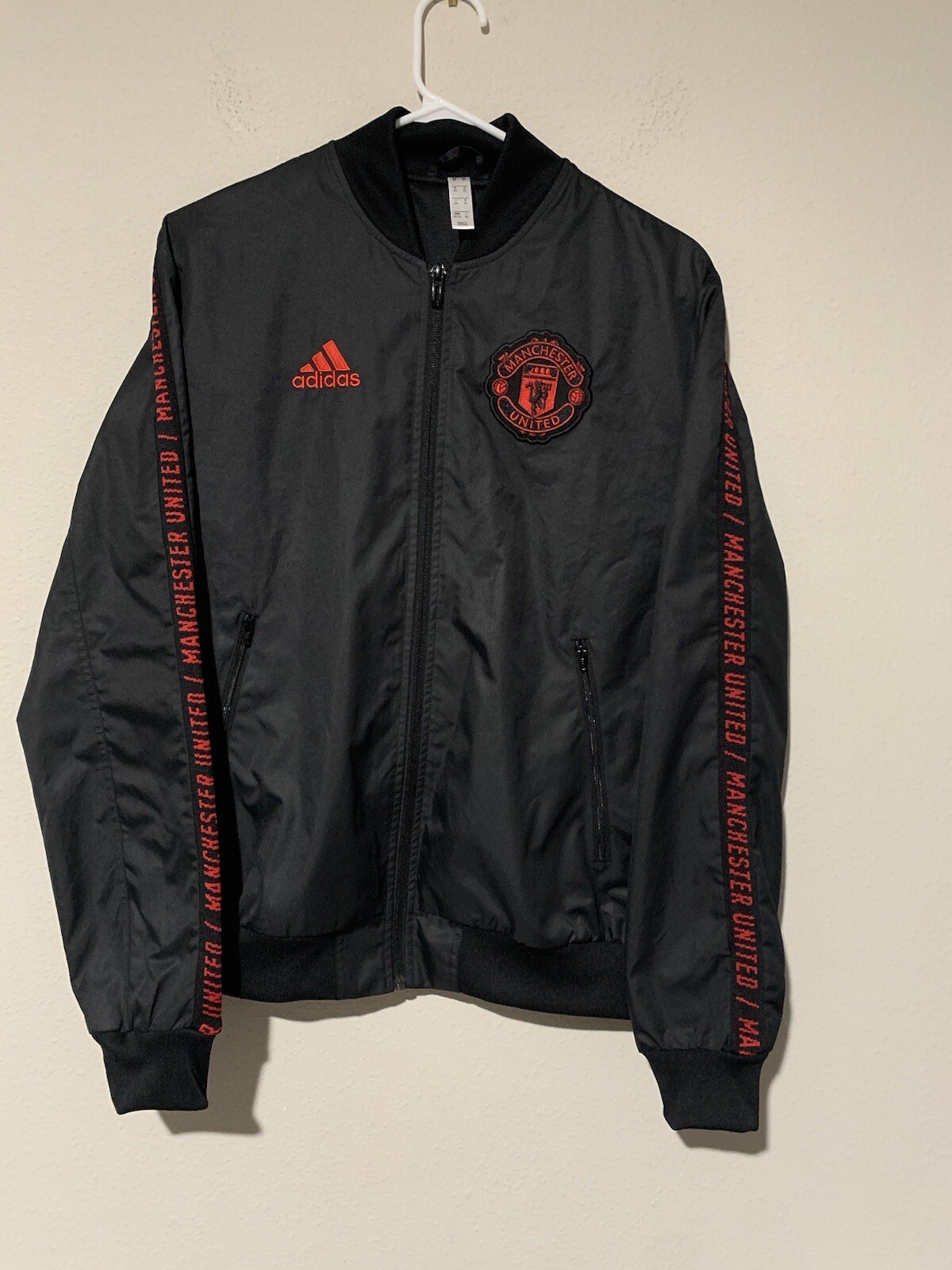 Manchester United Adidas Bomber Jacket Mens xs - Gem