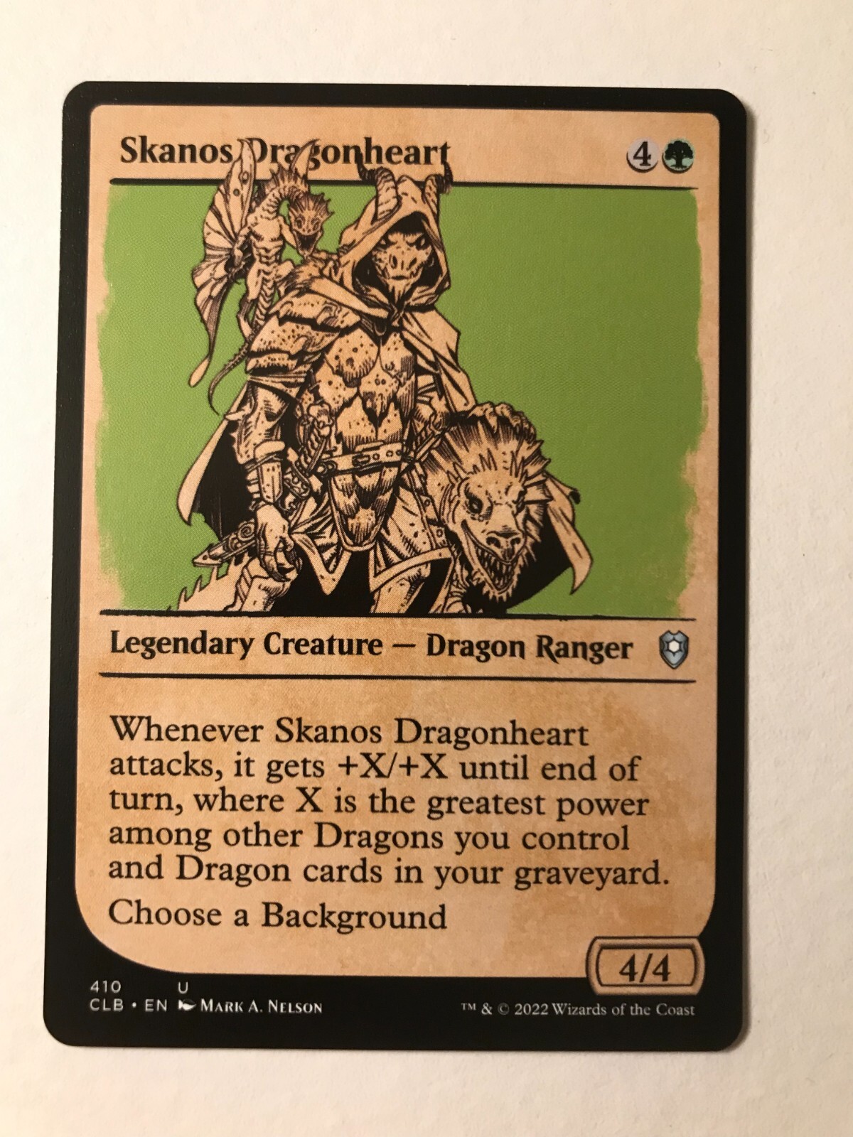 SKANOS DRAGONHEART showcase Commander Legends Baldurs Gate MTG Magic ...