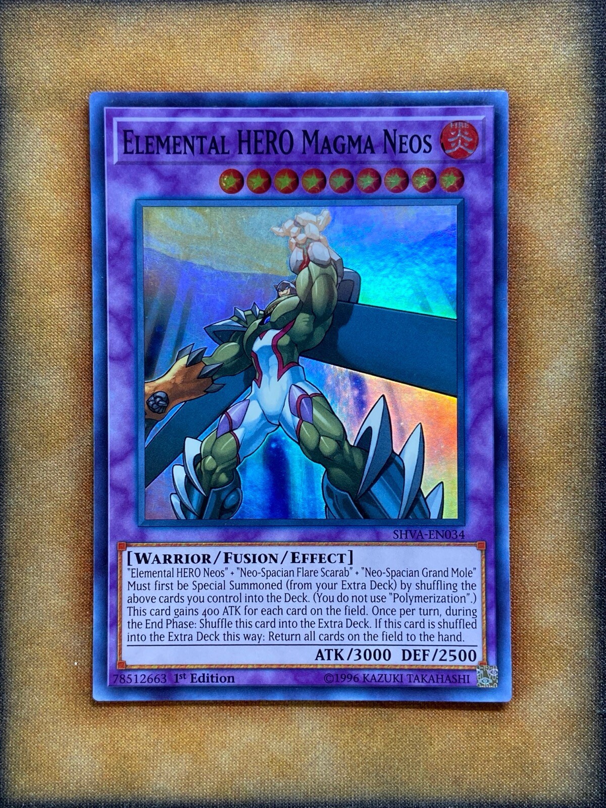 Yugioh Elemental HERO Magma Neos SHVA-EN034 Super Rare 1st Ed NM | eBay