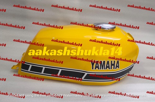 Yamaha RD250 RD400 Yellow Painted Steel Fuel Petrol Tank 1976-1977 | eBay