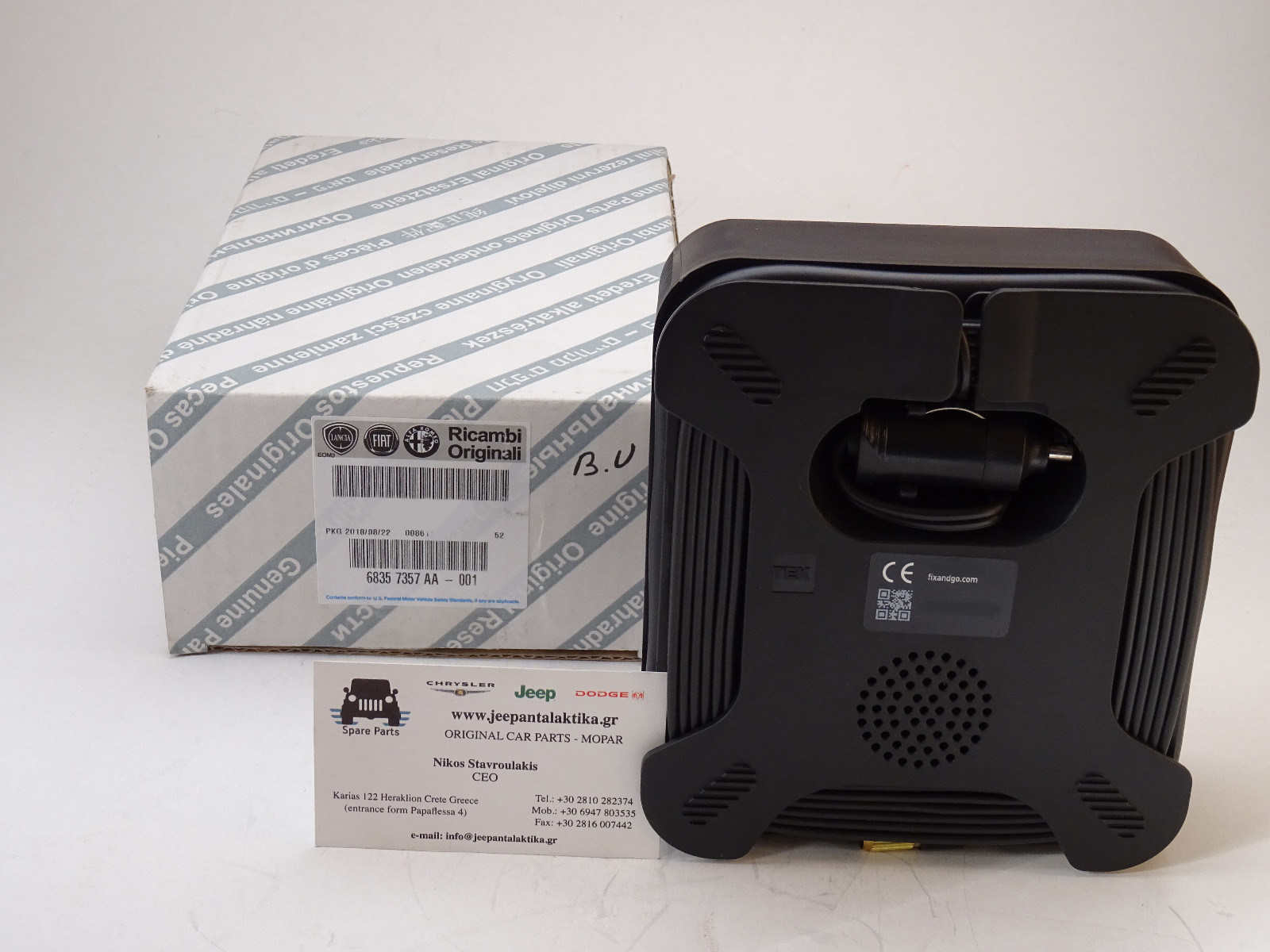 Tire Compressor - Fix&Go Jeep Renegade BU 17-19 68357357AA New OEM ...