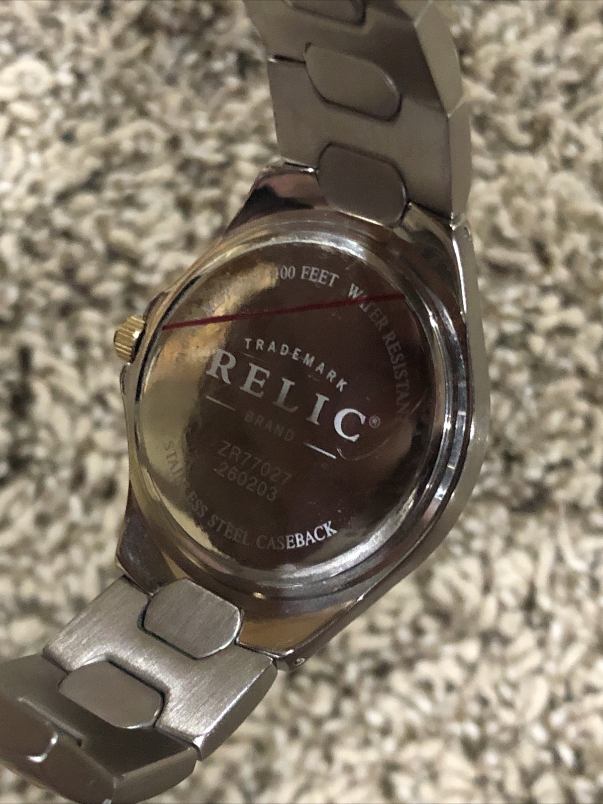 Mens Relic Folio by Fossil Water Resistant ZR77027 Watch F78 | eBay