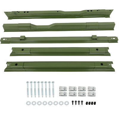 5 Track Truck Bed Rails Long Bed Rails for 99-18 Ford F250/F350/F-450 ...