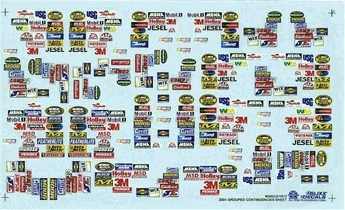 Slixx 1972 2004 Grouped Contingencies Nascar decal | eBay