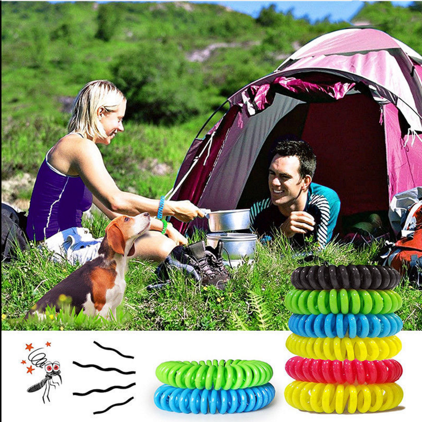 5/10PCS Anti toxic Mosquito Repeller Insect Wrist Bands Camp Bracelet ...