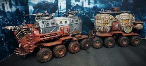 Cargo-8 Ridgehauler + Promethium Tanks painted Necromunda Warhammer 40k ...