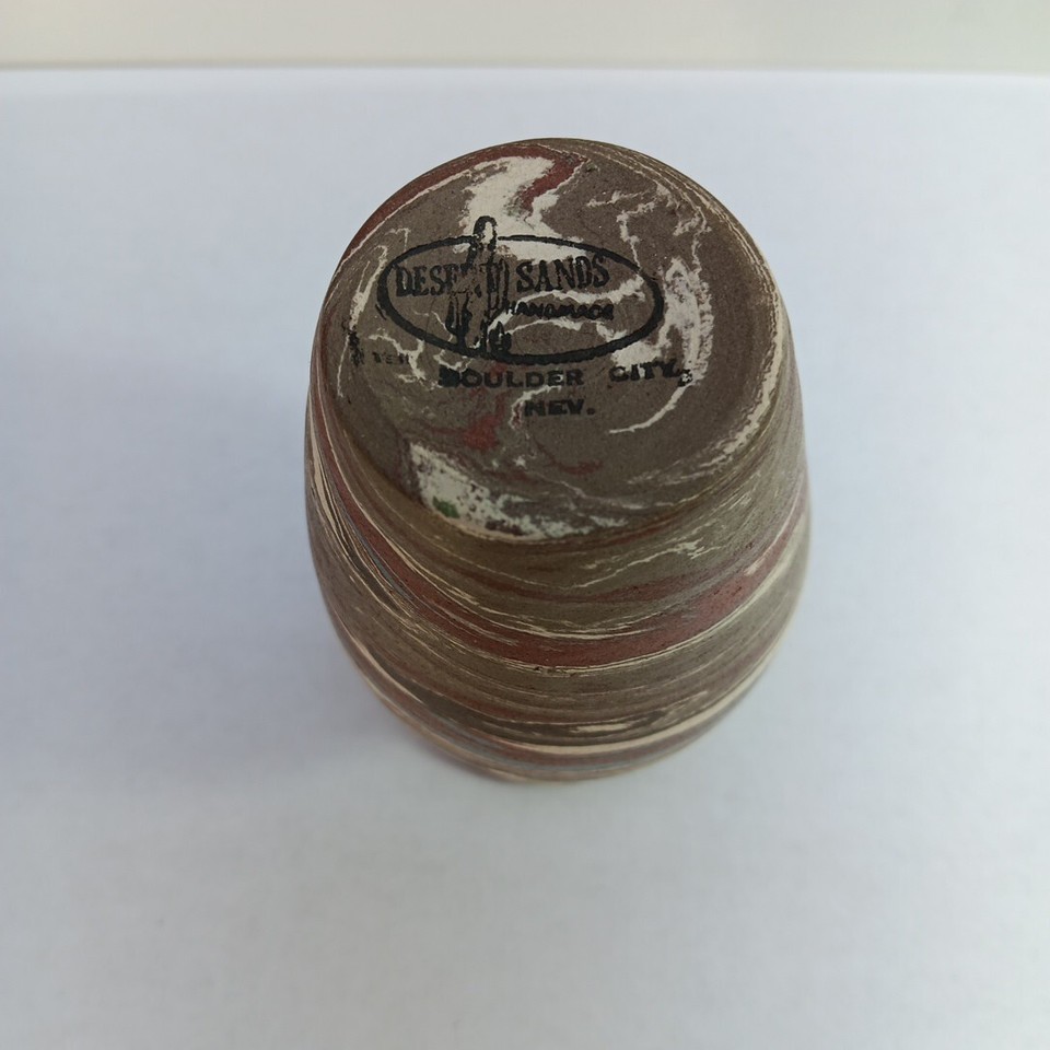Desert Sands Swirled Art Pottery Boulder City, NV Vase Vintage No Chips ...