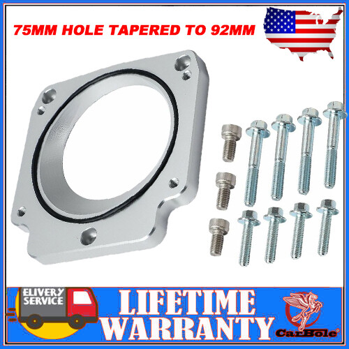 For Truck 75mm LS LS1 Throttle Body Adapter 3 Bolt Intake to 4 Bolt ...