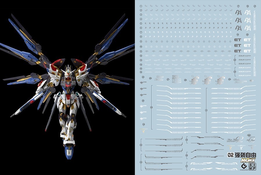 F65 SIMP decal for plastic model CE Seed Destiny MGEX Strike Freedom