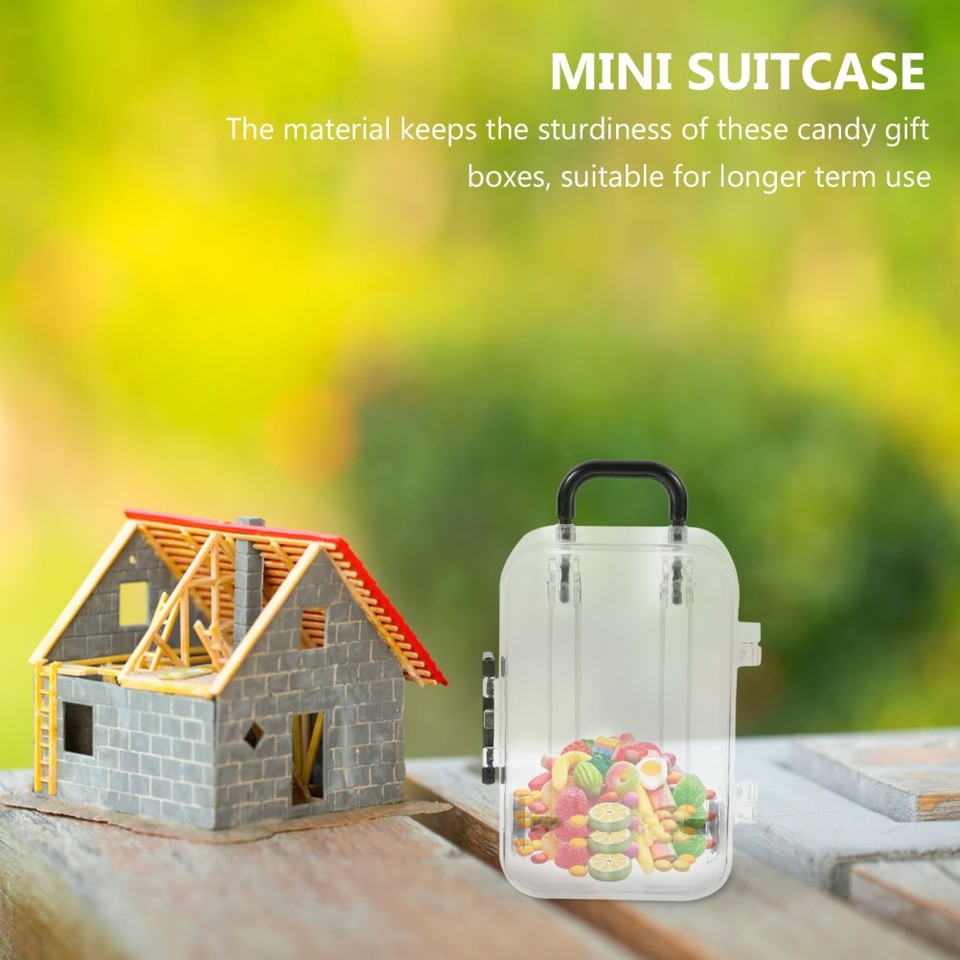 6pcs Simulation Mini Trunk Traveling Case Plastic Suitcase Shaped ...