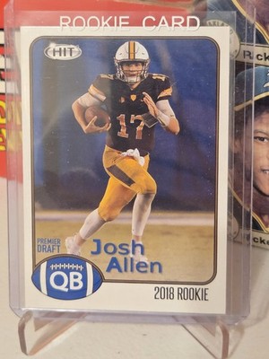 Josh Allen RC 2018 Sage Hit ROOKIE Card #66 Wyoming Buffalo Bills Nice ...