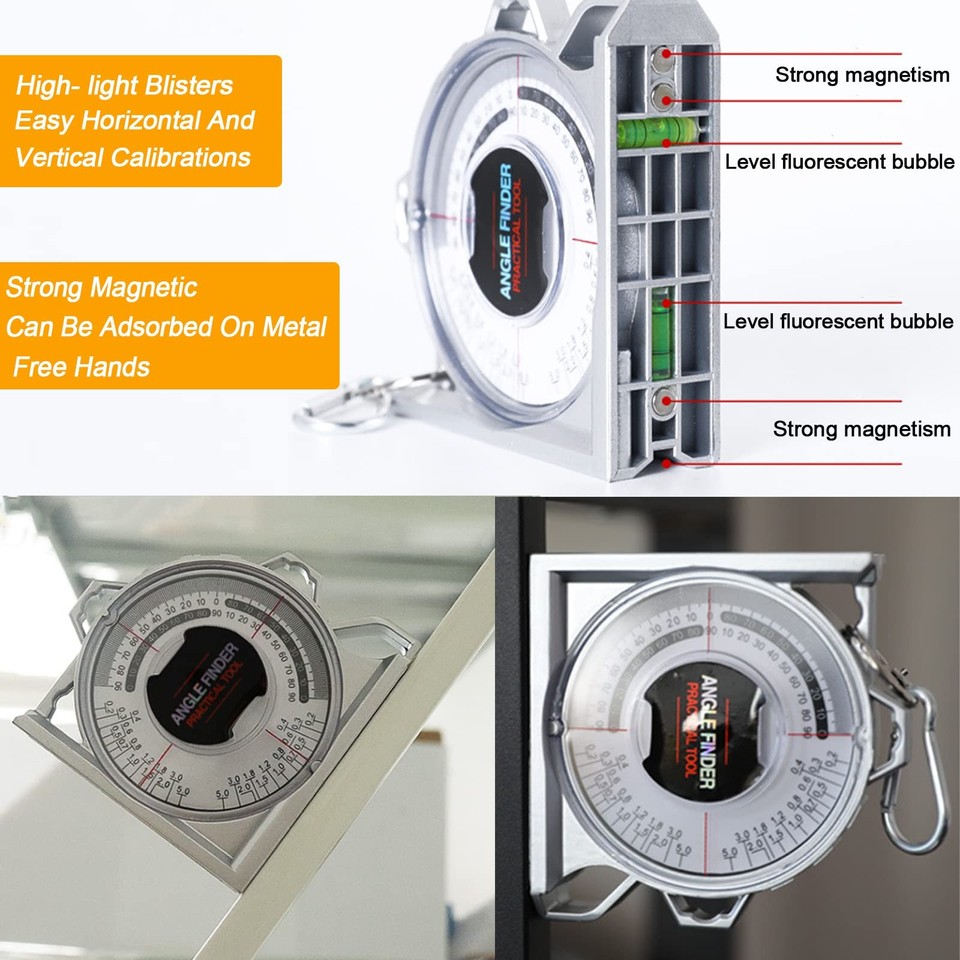 Angle Finder Inclinometer Protractor Magnetic Angle Finder Angle ...