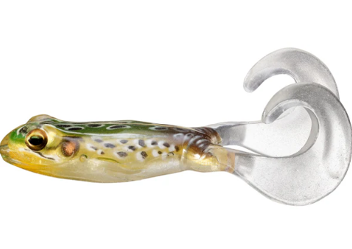 (LOT OF 4) LIVE TARGET FREESTYLE FROG 4" FSF100T514 EMERALD BROWN ...